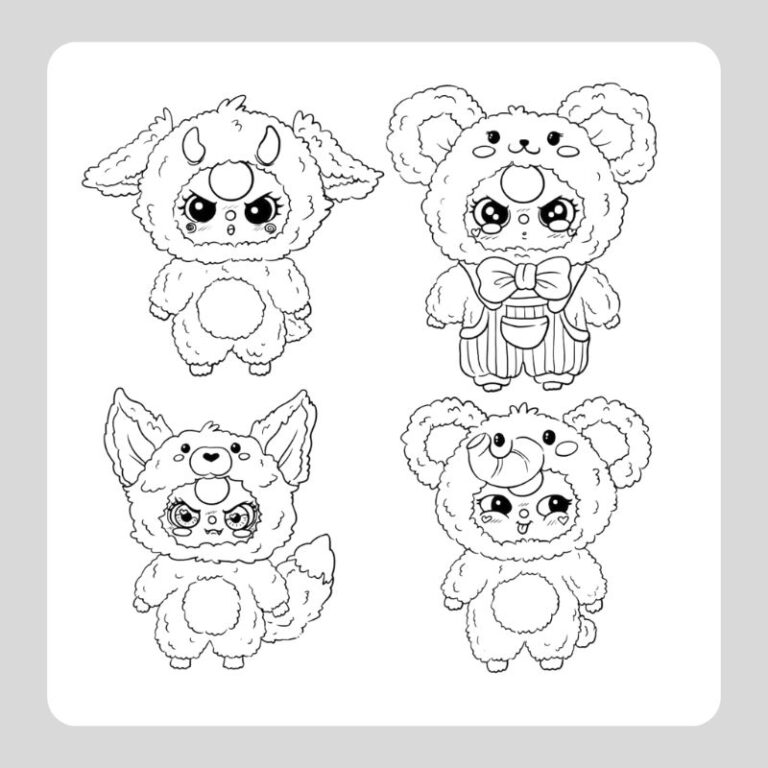 Bộ sưu tập 99+ tranh tô màu Baby Three dễ thương, đơn giản cho bé
